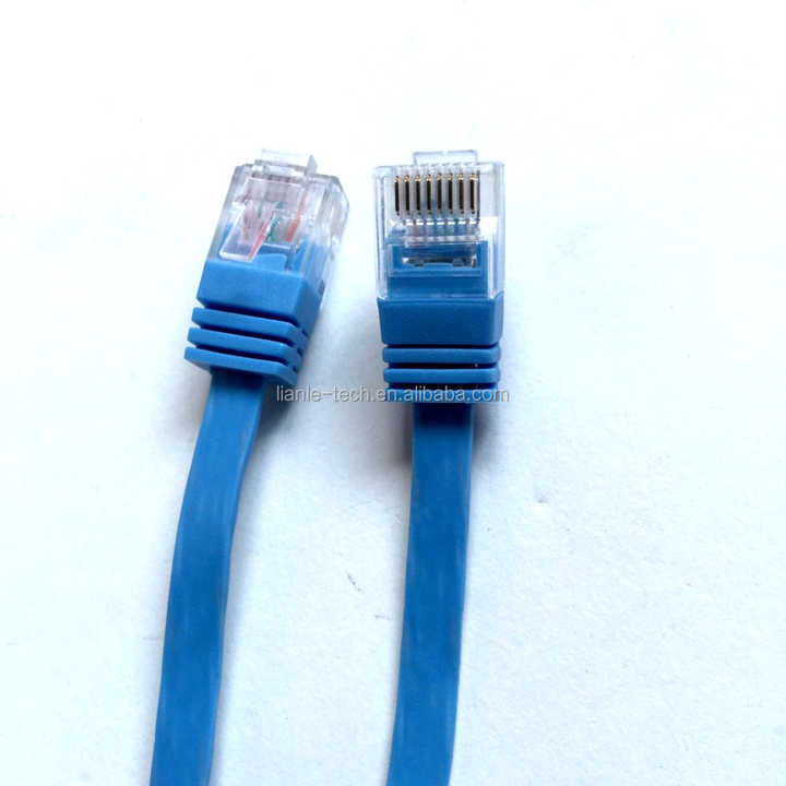 rj45 8p8c utp 30awg Flat cable cat6 gigabit copper twisted-pair network ...