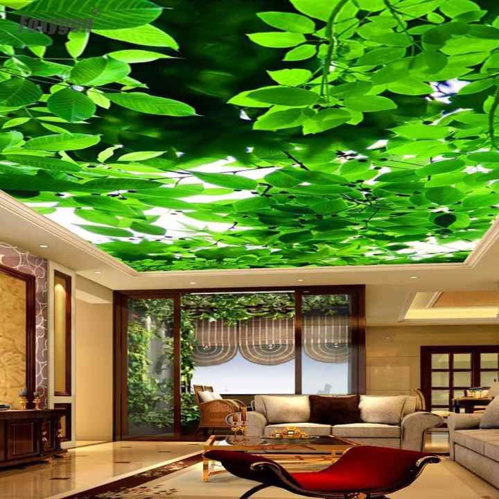 pop false ceiling 3d effect stretch ceiling lighting box pvc ceiling ...