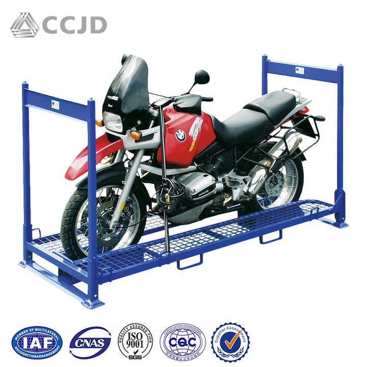 Customized Steel Pallet Motorcycle Pallet Storage Rack For Auto ...