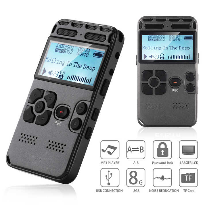 High Quality TF Card Professional Voice Activated Recording Device ...