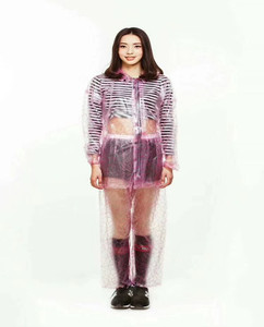 Transparent Waterproof Plastic Raincoat Fetish for Adults