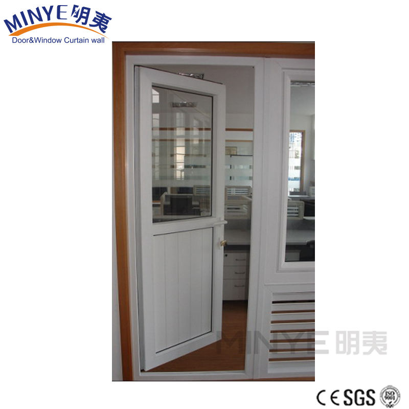 Plastic PVC Profile Store Front French Glass Door Design