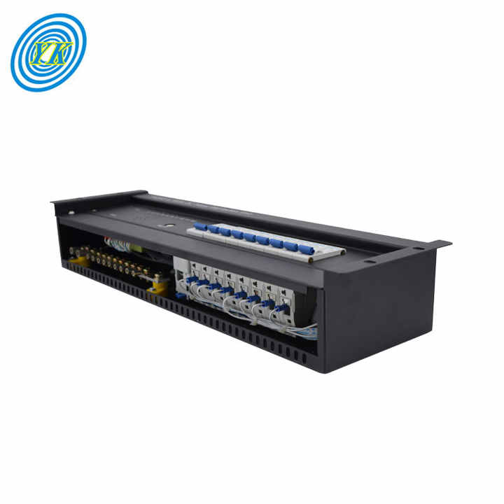 19นิ้ว3U Rack Mount อินพุต2ช่องและเอาต์พุต8ช่อง PDU กล่องจ่ายไฟ ...