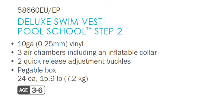 Intex 58660 Kids Yellow PVC Inflatable Swim Vest - Safe & Fun