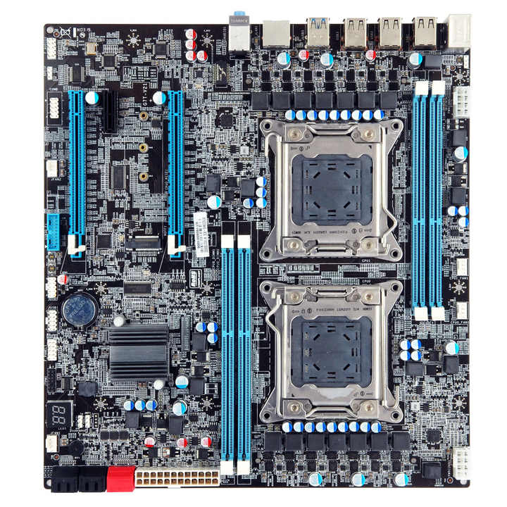 Esonic X79高性能主板LGA2011 * 2游戏，支持双英特尔至强处理器台式机RAM ddr3 * 2 mirco-atx ...