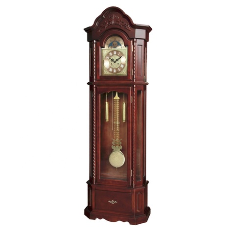 mechanical wooden classical pendulum grandfather stand antique clock ...