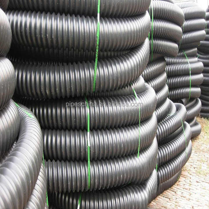 Black Carbon Hdpe Spiral/corrugated Cable Casing Pipes for Telephone ...