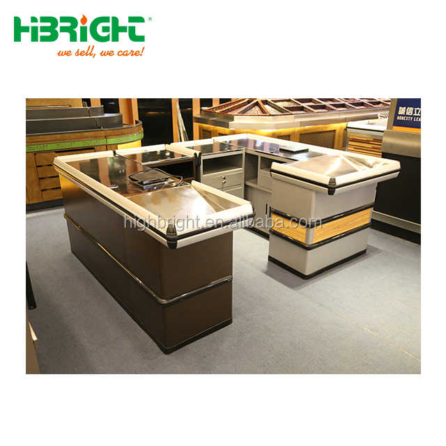 Stylish Metal Checkout Counters for Retail Store and Supermarket ...