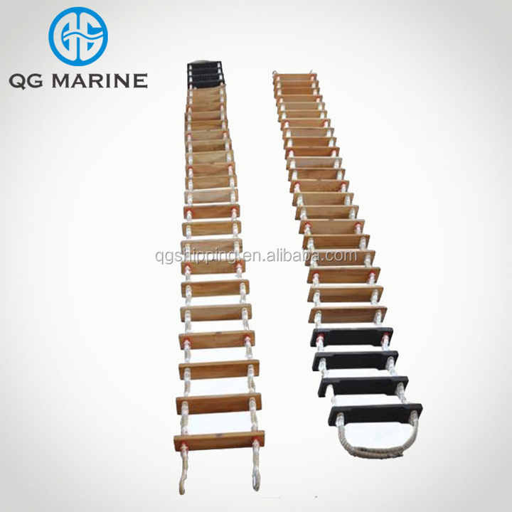 IMO Pilot Ladder - Wood Climbing Lifeboat Embarkation Rope Ladder