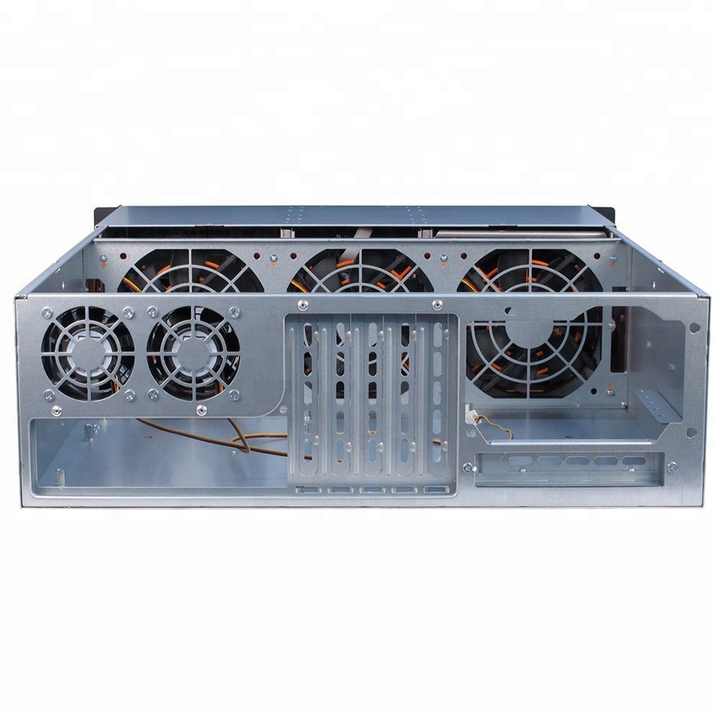 3U Rack Mount Server Chassis - Black Steel Industrial Case