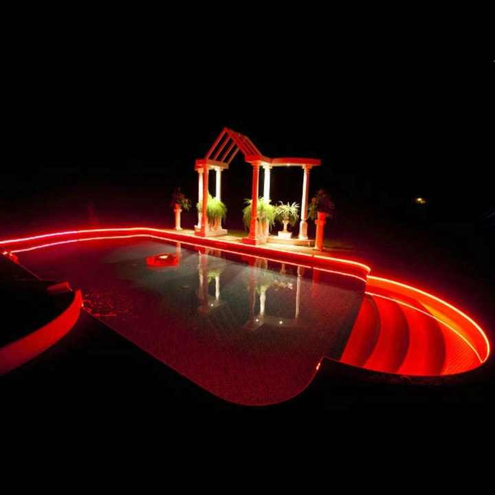 RGB Waterproof LED Strip Light for Swimming Pool | 20m IP68 Underwater ...