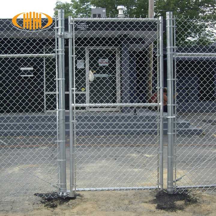 Galvanized Steel Walk-through Chain Link Wire Mesh Fence Gate
