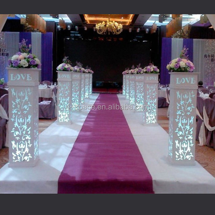 Elegant Acrylic Wedding Clear Columns - Luxury Design