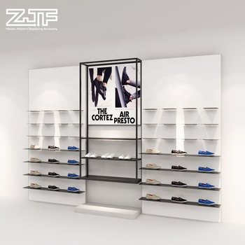 retail shoes shop free design idea,new sport slatwall shoe display ...