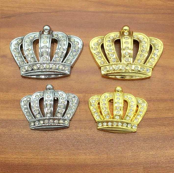 Wholesale 3D Crown Car Emblems - Customizable Metal Badges