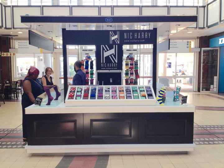 Retail Sock Stand Display - Modern Design for Mall Kiosks