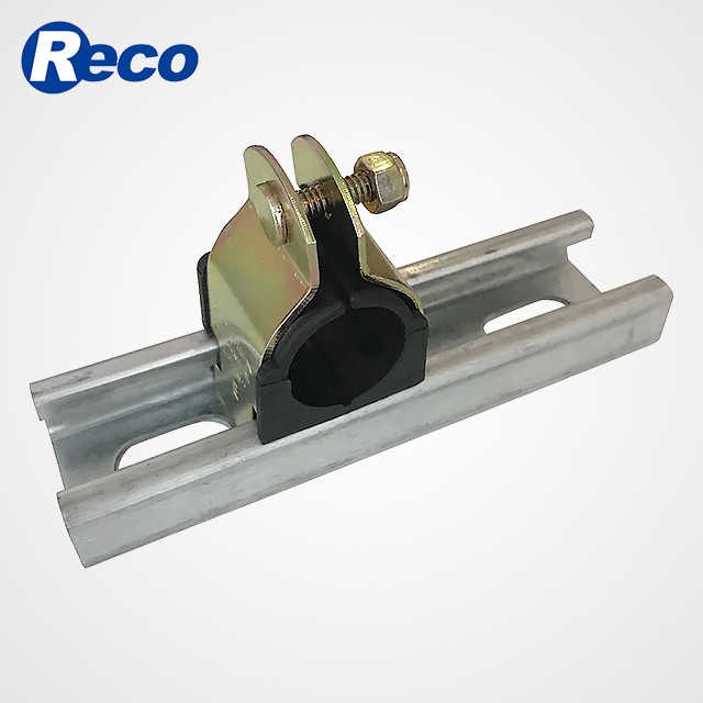 Rubber Cushion Strut Clamp Yellow Zinc for Mounting Copper Piping, PEX ...