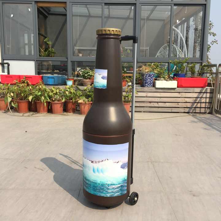 5 Gallon Plastic Beer Bottle Can Shaped Cooler Box with Handle and ...