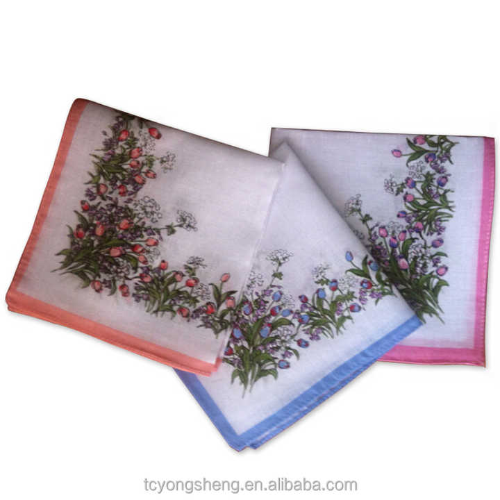 Custom Floral Printed Cotton Handkerchief| Alibaba.com