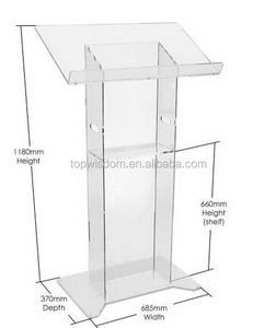 Buy lectern minecraft Modern Acrylic Podium for Church School | Ekintop