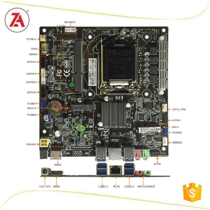 Mini ITX LGA 1151 插槽主板 (12 V 〜 19 V) 用于媒体播放器的直流电源输入| Alibaba.com
