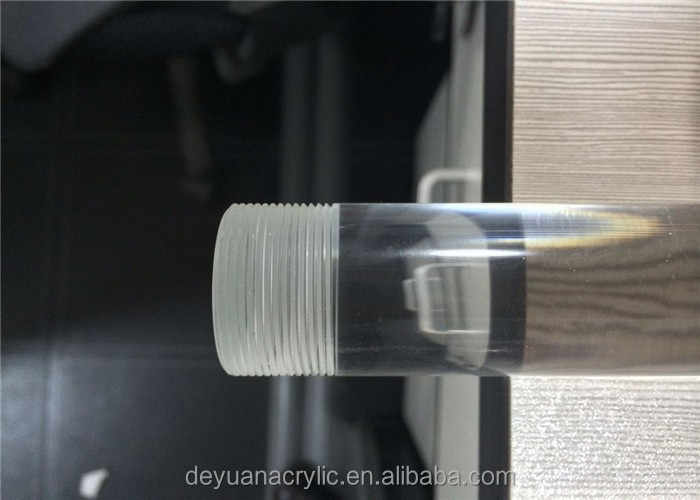 Acrylic Hollow Threaded Rod - Durable, Clear, Customizable