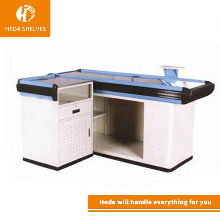 Cashier Table Design , Supermarket Cashier Counter Desk for Checkout ...