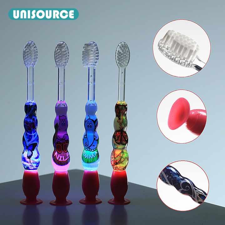 Kids Sparkle Flashing LED Toothbrush for Travel - Fun & Effective