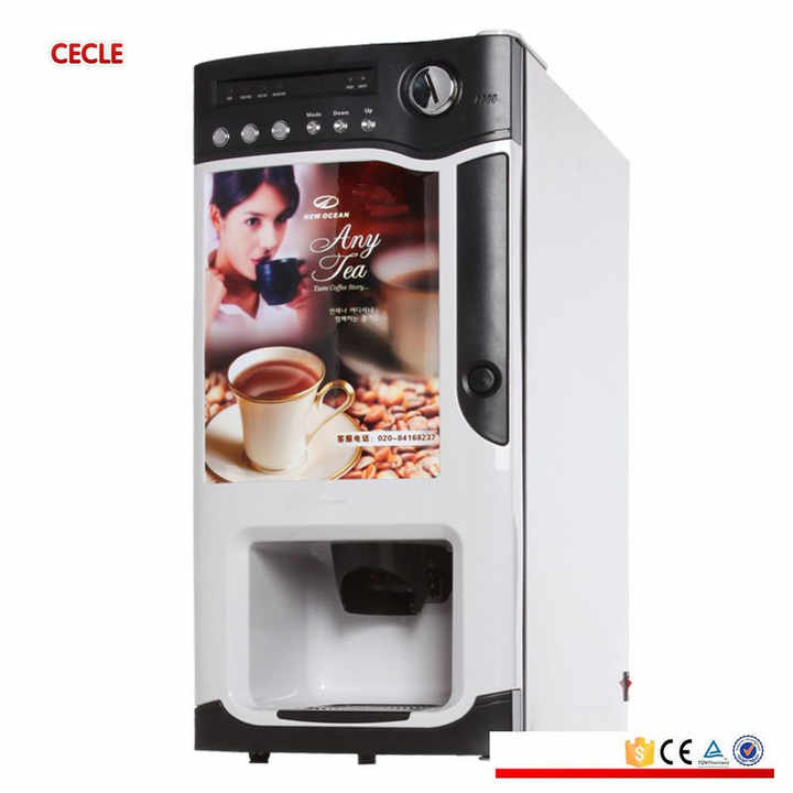 Coin Operated Iced Coffee Vending Machine - 1 Year Warranty, Automatic ...