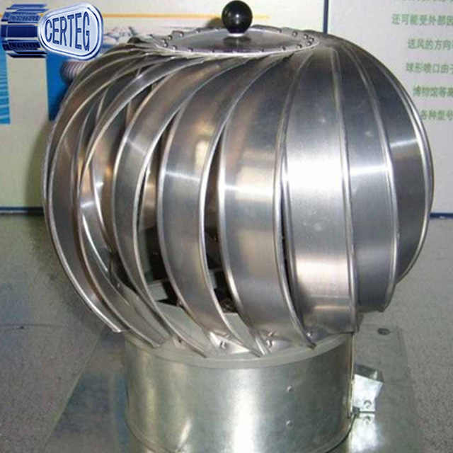 Stainless Steel Roof Vents - Efficient Wind Spinning Chimneys