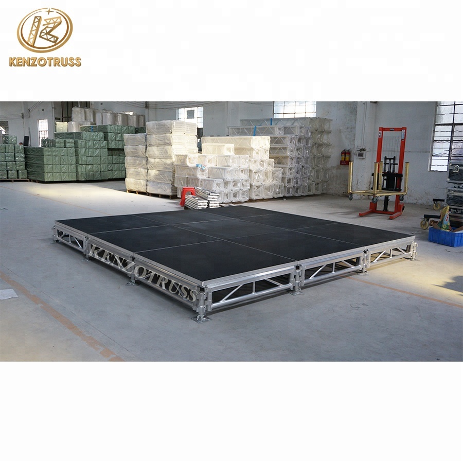 Portable Wooden Stages - Durable & Adjustable Solutions