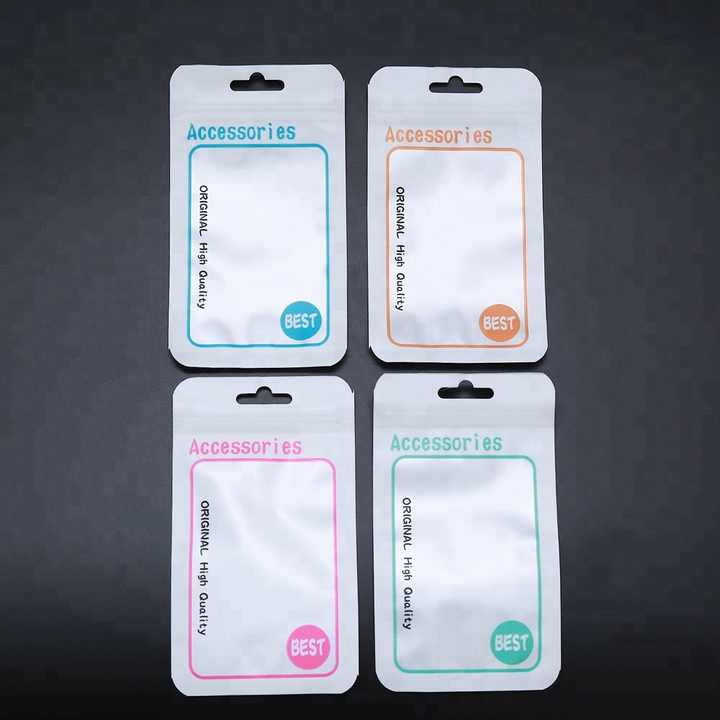 Custom Colored Zip Lock Plastic Window Bag with Euro Hole Moisture ...