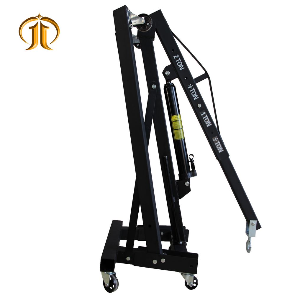 Power Lift Hydraulics Engine Hoist - 2 Ton Steel Telescoping Lift