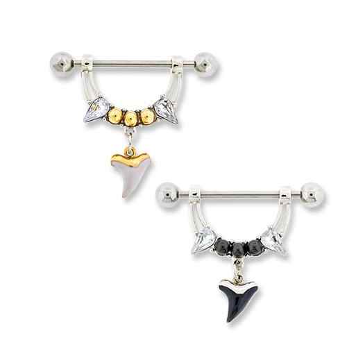 Shark Tooth Nipple Barbell Ring Body Piercing Jewelry Alibaba