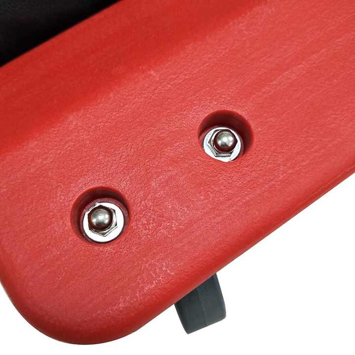 Red Color Mechanic under Car Roller Trolley Creeper