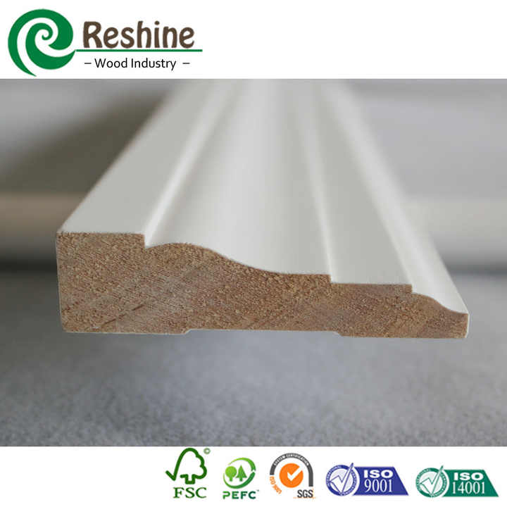 Decorative Finger Joint Pine Baseboard Molding - Durable & Stylish