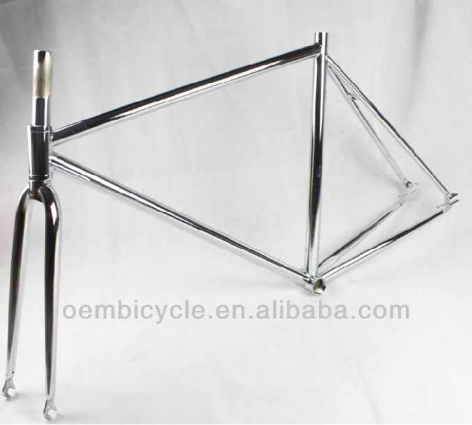 700C 52cm 54cm 56cm Fixed Gear Bicycle Frame - Chrome-Molybdenum Steel