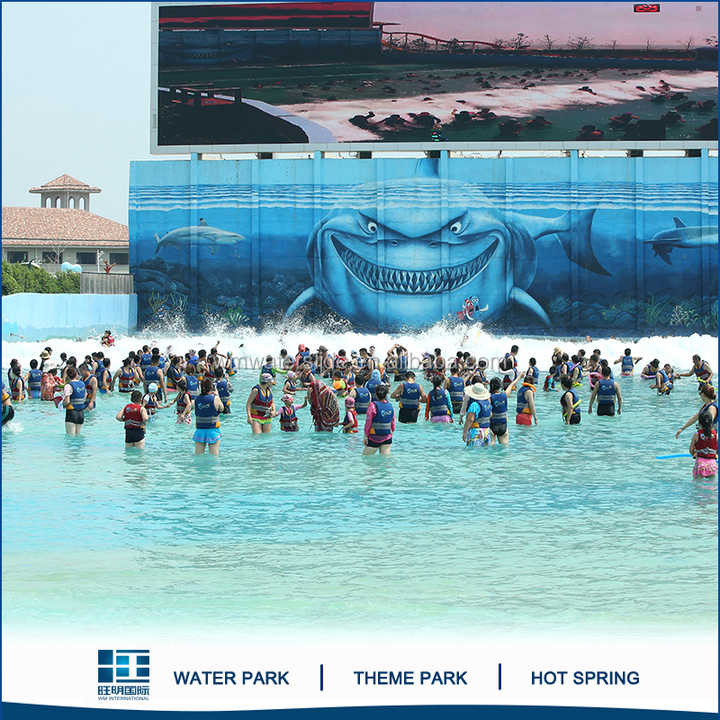 Outdoor waterpark equipment swimming pool wave machine for wave pool ...