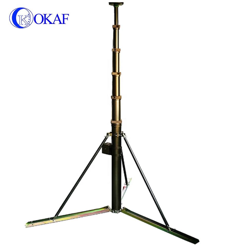 10m High Strength Aluminum Alloy Telescopic Mast for Antennas