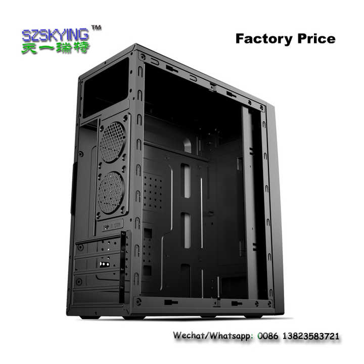 MINI PC Case - SK-M1 ATX Desktop Computer Case with Window