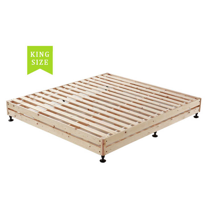 Customized Solid Wooden Slatted Bed Frame - Eco-friendly