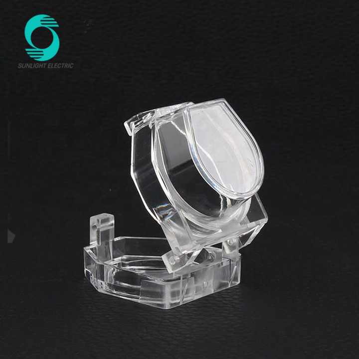 22mm Transparent Plastic Round Protection Cover for Switches