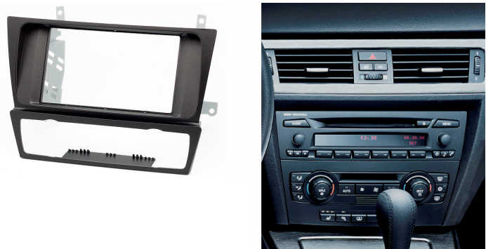 E90 double din dash kit store