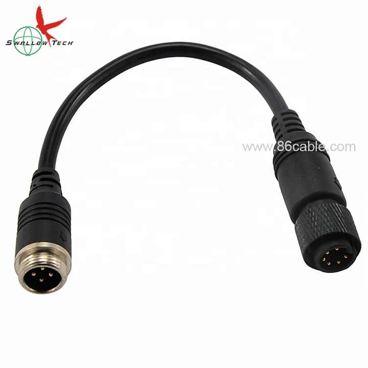 4pin Mini Din to 4pin Aviation Cables for Vehicle Cameras