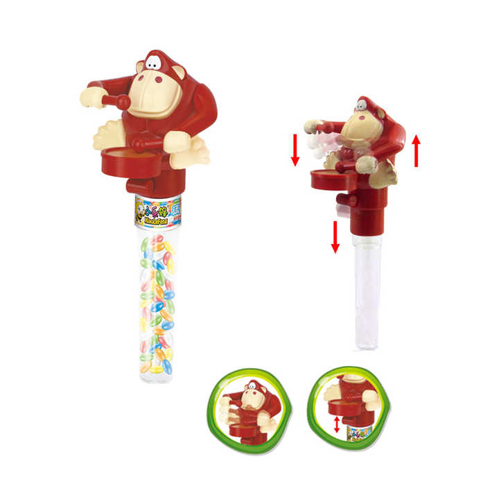 Wholesale Cute Animal Drumming Monkey Candy Toys Sweets