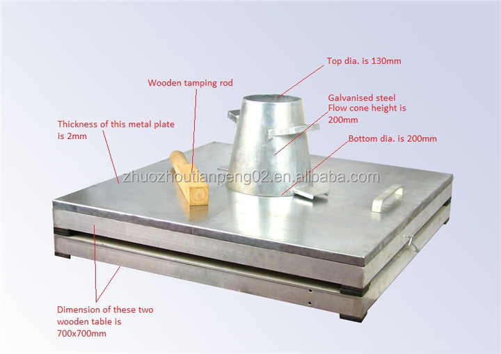 Hand Operated Concrete Flow Table - Test & Market Insights