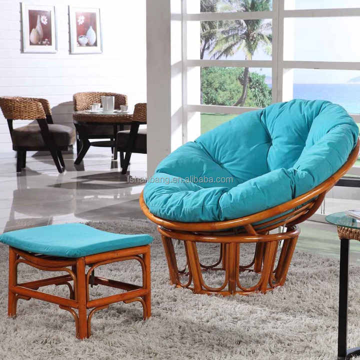 Luxurious Round Rattan Wicker Chair for Adult Relaxation