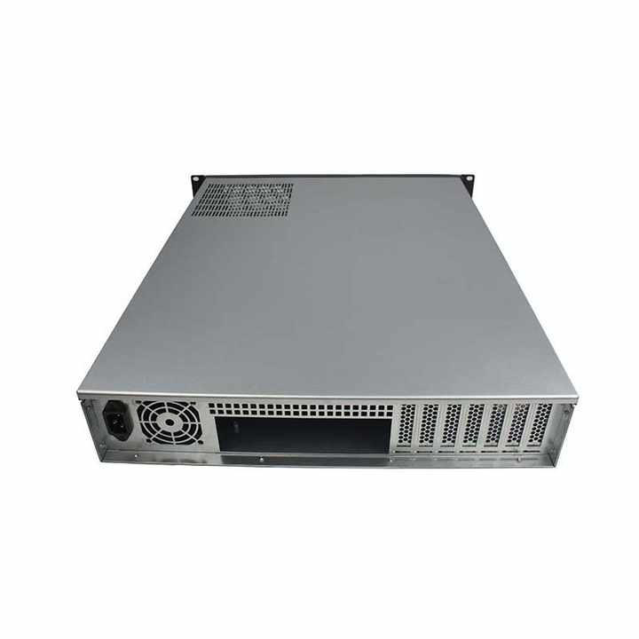 2U 19 Inch Rackmount Mini-Itx Dual System Compact Server Case