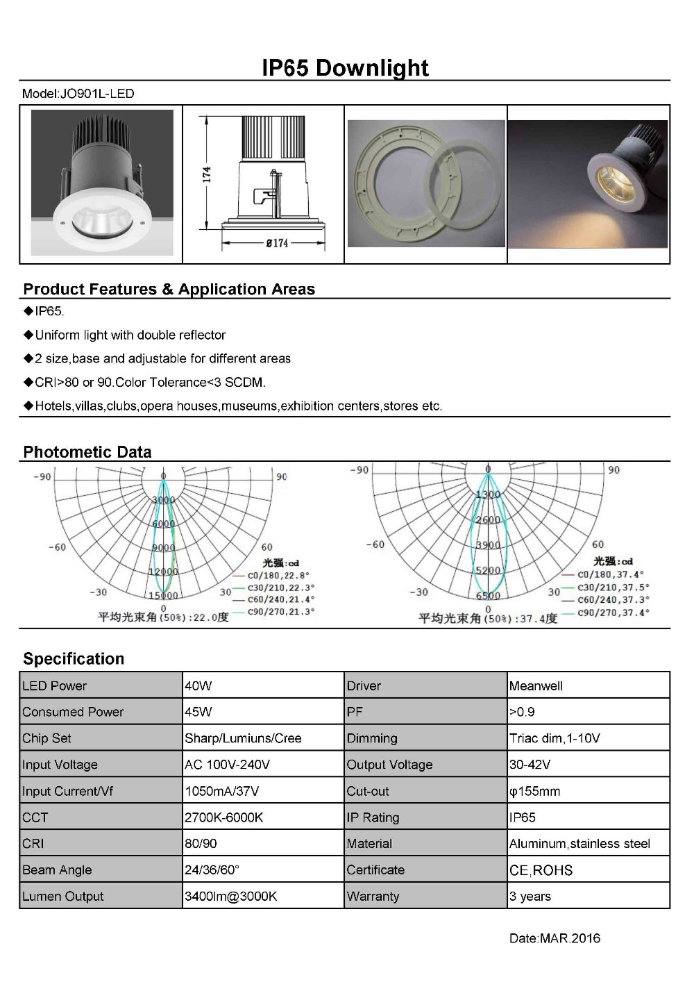 Illuminate Your Space with High-Quality recessed ip66 downlight Options