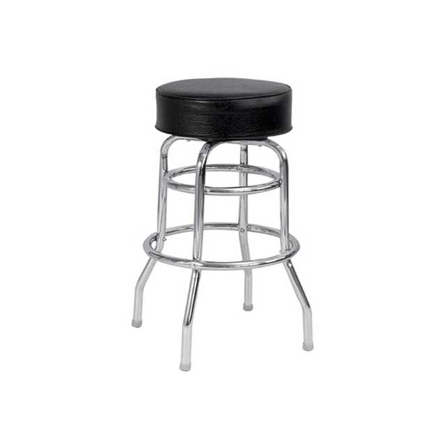 Stackable Metal Chairs - Modern Bar Stools with Cushions